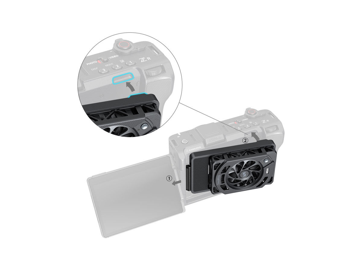 SmallRig 5874 Cooling Fan for Nikon ZR and Sony select models ...