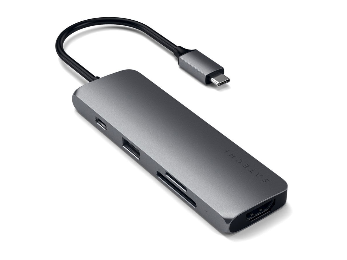 Satechi Aluminum USB-C Multiport Pro Adapter Space Grey | Scandinavian Photo